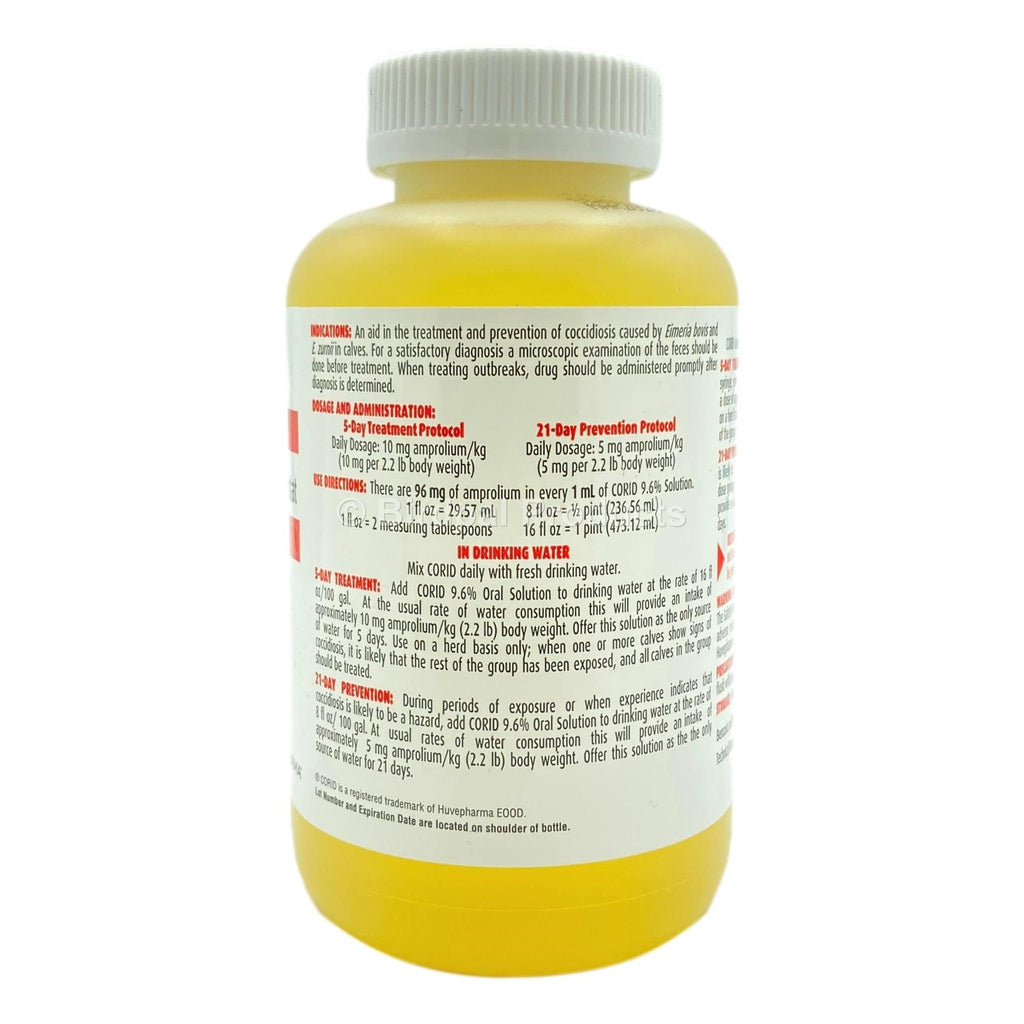 Corid Solution for Coccidiosis in Birds (Amprolium) - Performance ...