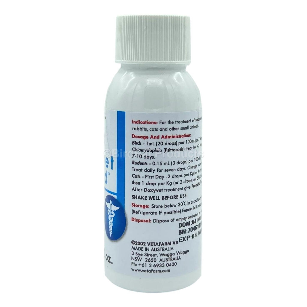 Doxyvet Liquid for Birds, Dogs, Cats & Rats - Performance Pigeon Feed ...