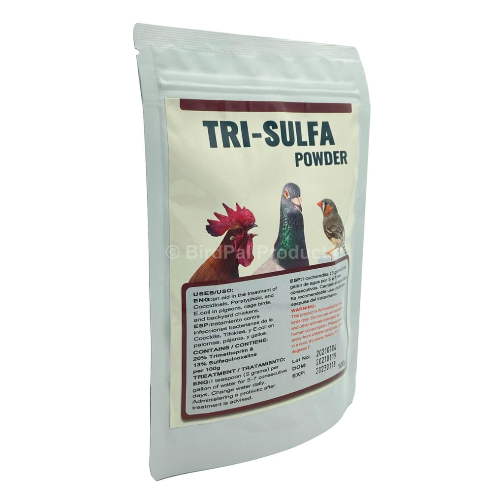 Tri-Sulfa Powder for Birds - Performance Pigeon Feed and Supplies