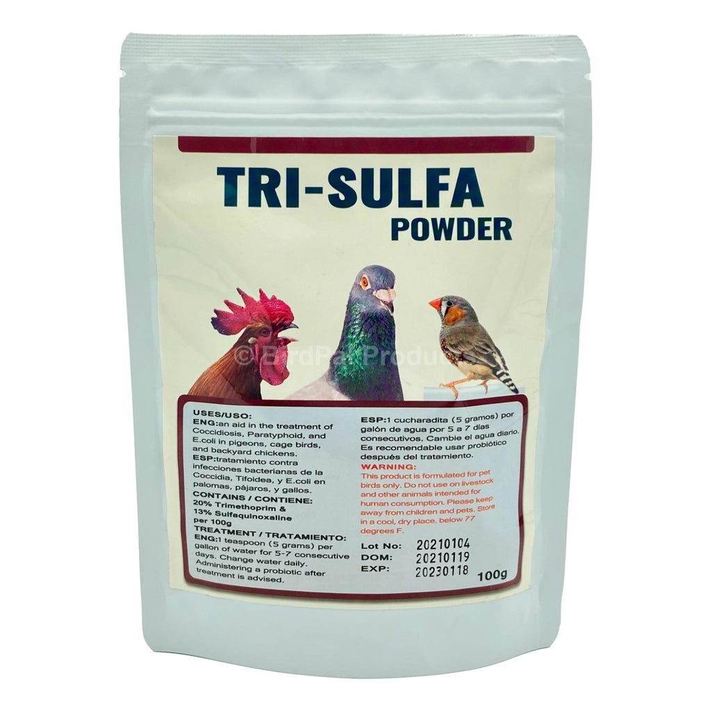 Tri-Sulfa Powder for Birds – Performance Pigeon Feed